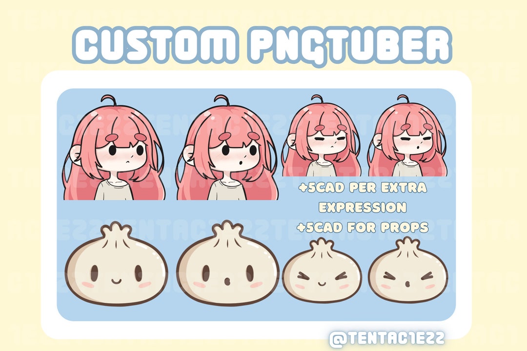Simple Custom Pngtuber Cute Pngtuber Commission for Twitch and Youtube ...