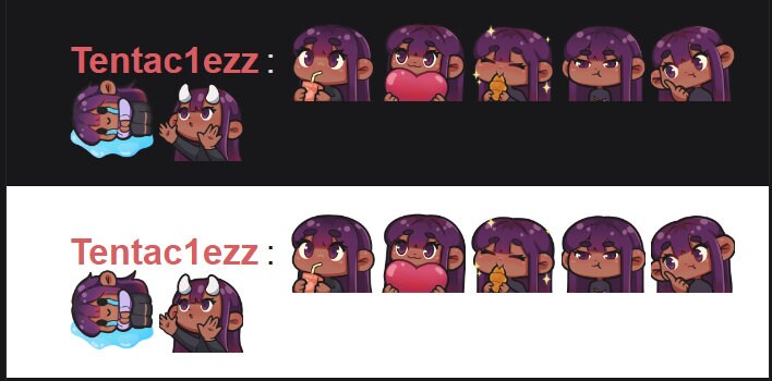 5 Custom Emote Commission for Twitch |youtube Emote Commission ...