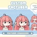 Simple Custom Pngtuber Cute Pngtuber Commission for Twitch and Youtube ...