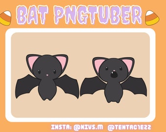 Pngtuber Bat Chibi Cute Kawaii Twitch Youtube Vtuber Streaming Ready to ...