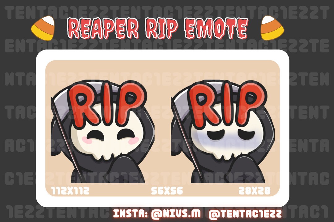 Chibi Grim Reaper Emote for Twitch/youtube - Etsy