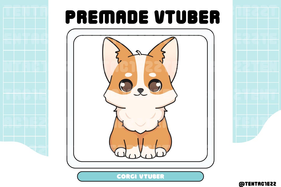 Cute Corgi Vtuber for Twitch and Youtube | Chibi Dog Vtuber | Dog ...