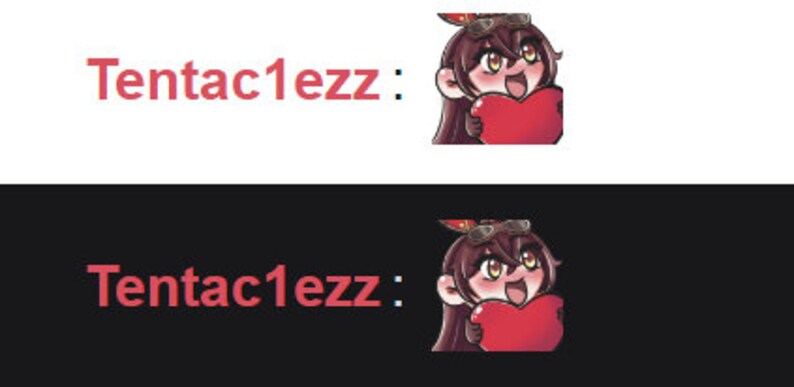 Kawaii Amber Genshin Impact Heart Emote - Etsy