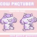 Cute Purple Chibi Cow Pngtuber for Twitch and Youtube Streaming - Etsy