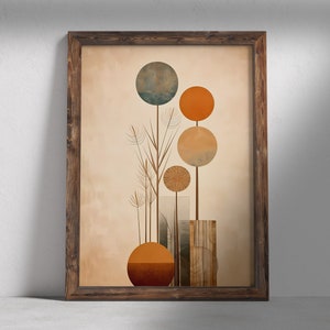 Boho Abstract Wall Art Prints, Boho Wall Decor, Set of 3 Wall Prints ...