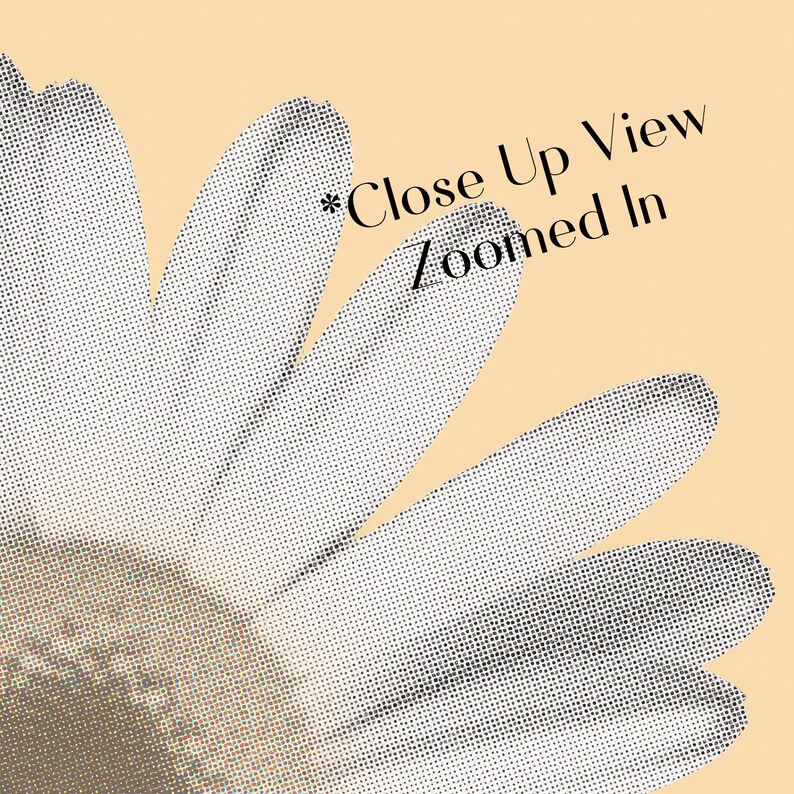 Pixelated Daisy Flower Digital Wall Art, Single Print, Digital, Pastel ...