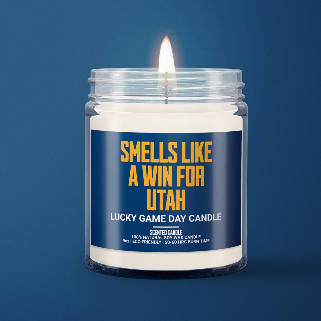 Utah Jazz Smells Like A Win Gift Idea Utah Jazz Gift Candle NBA Jazz ...