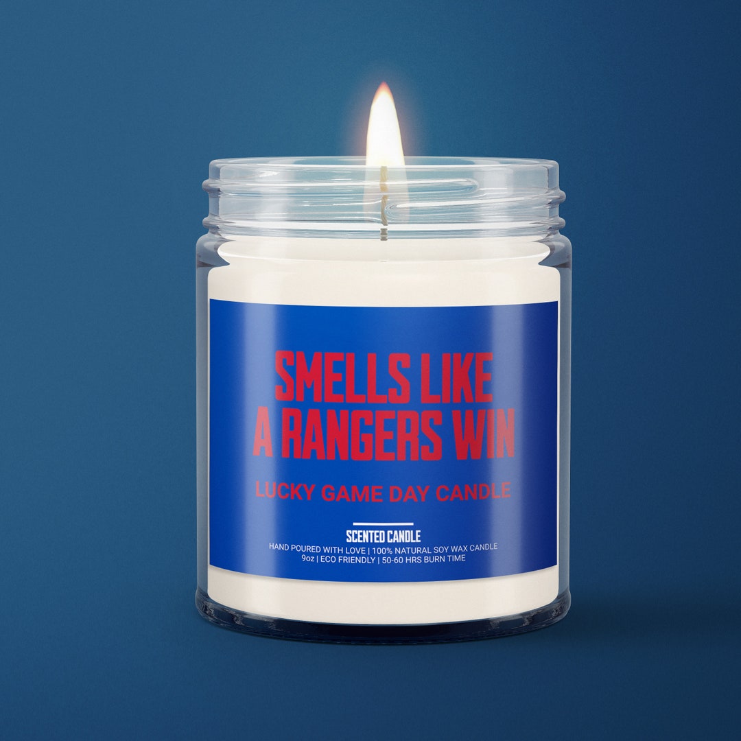 Smells Like A Rangers Win Candle, Candle Gift Idea, New York Rangers ...