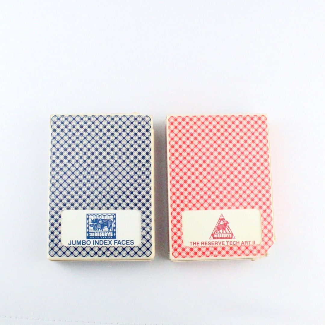 The Reserve Hotel & Casino Playing Cards 2 Separate Decks Red - Etsy