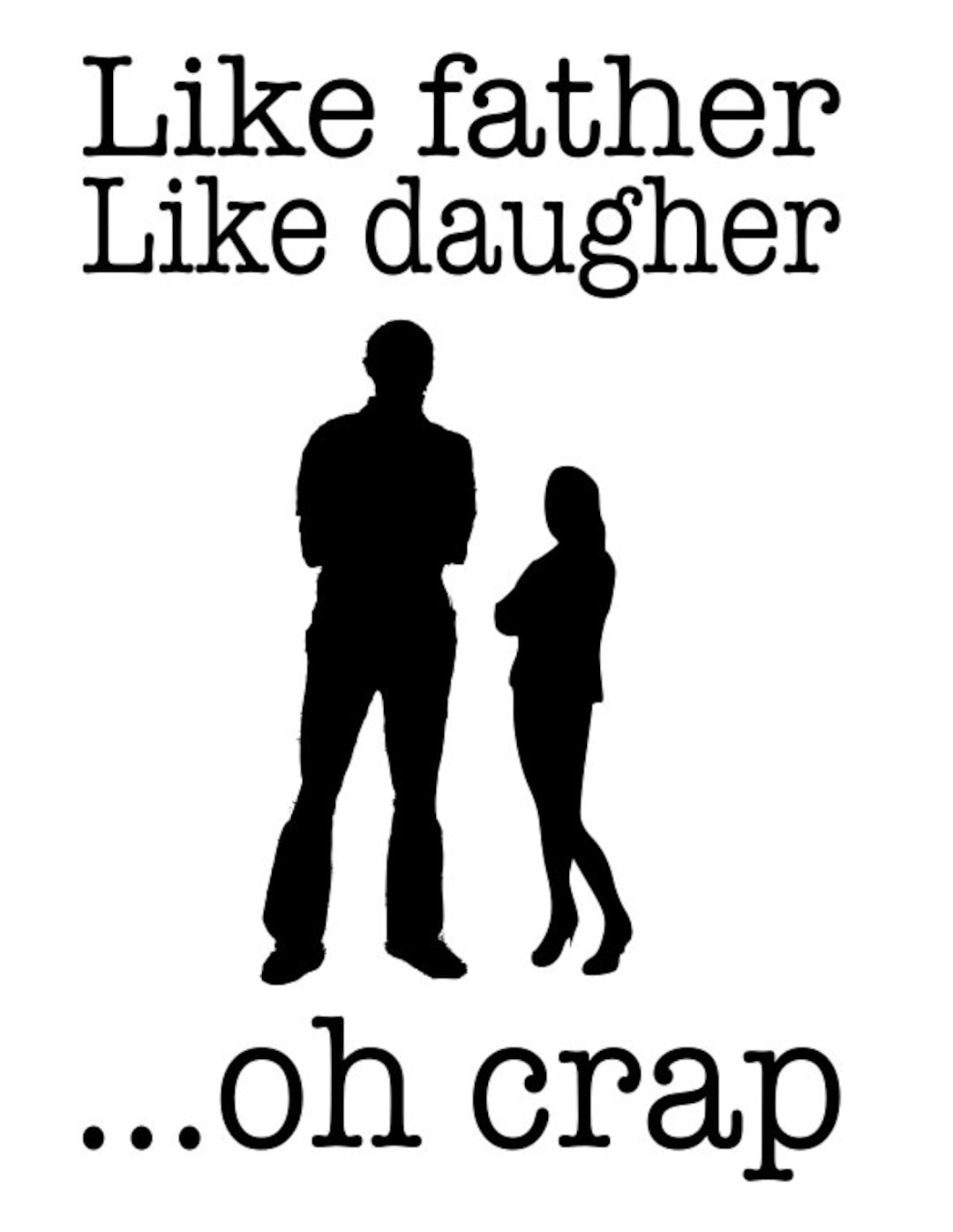 Like Father Like Daughter Svg Father's Day - Etsy