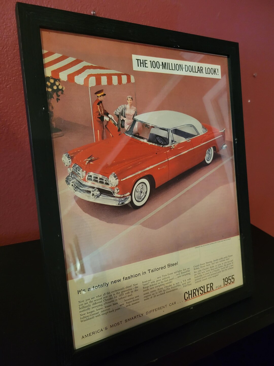 Vintage LIFE Magazine Ad: 1955 Chrysler Car Classic Framed Auto ...