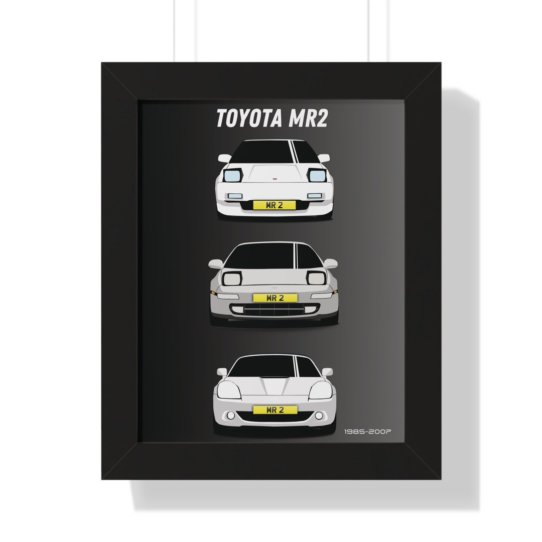 Toyota MR2 Generations JDM Wall Art Car Print for Husband, Kids, Dad ...