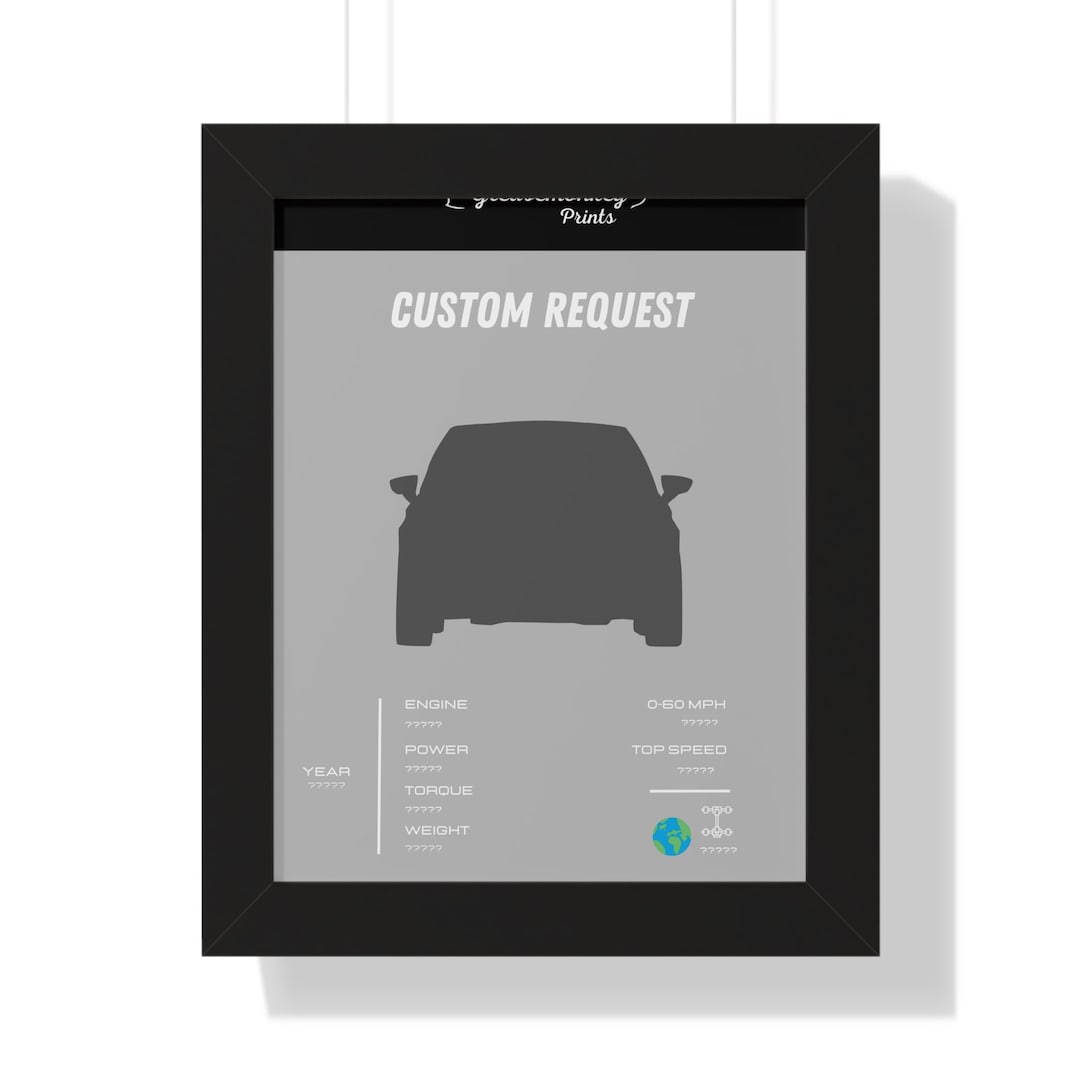 Custom Car Print Personalized Car Artwork Your Car in Any Style Car ...