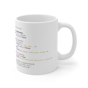 Python Code Mug, Programming Mug, Coding Mug, Gift for Programmers ...