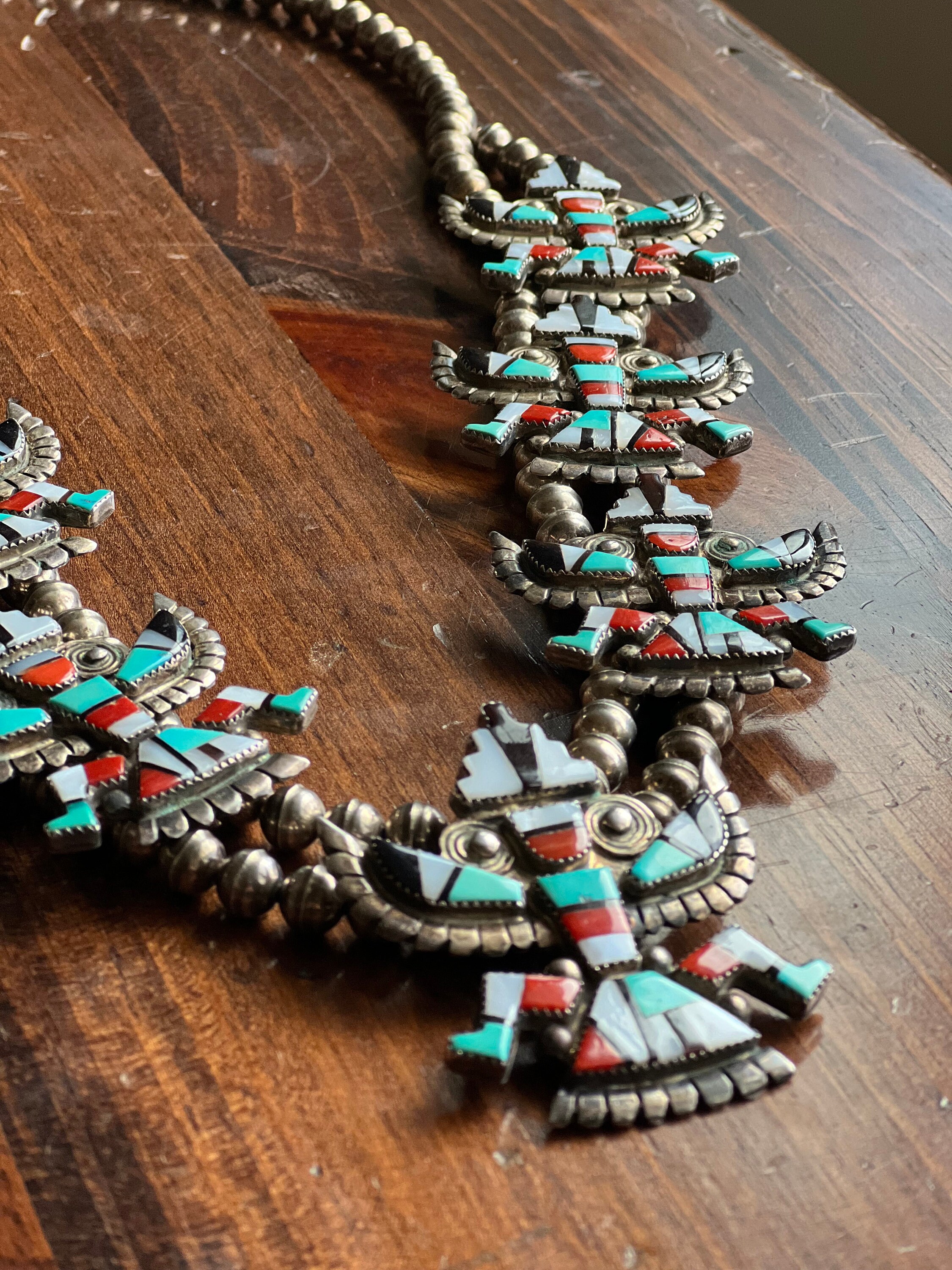 Vintage Alonzo Hustito Zuni Knifewing God Necklace - Etsy