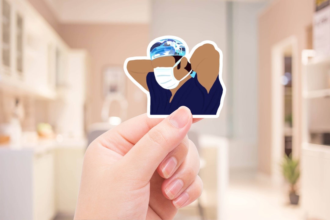 Grey's Anatomy Sticker, Derek Shepard, Ferry Boat Scrub Cap, Surgeon ...