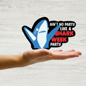 Shark Week Sticker, Shark Week, Discovery Shark Week, 2024, Laptop ...