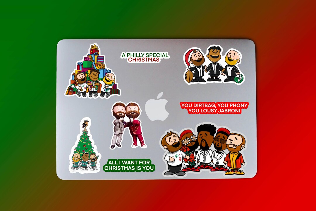 Philly Christmas Sticker Pack, Philly Special Christmas, Santa Drives ...