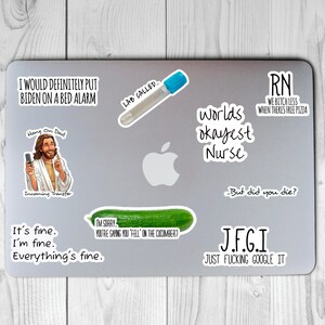 Nurse Sticker Pack, Snarky Nurse, EMS Gift, Nursing Life, Laptop ...