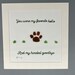 My Favorite Hello Sea Glass Paw Print. - Etsy