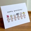Smiski Birthday Card Cute and Simple Blank Birthday Card - Etsy