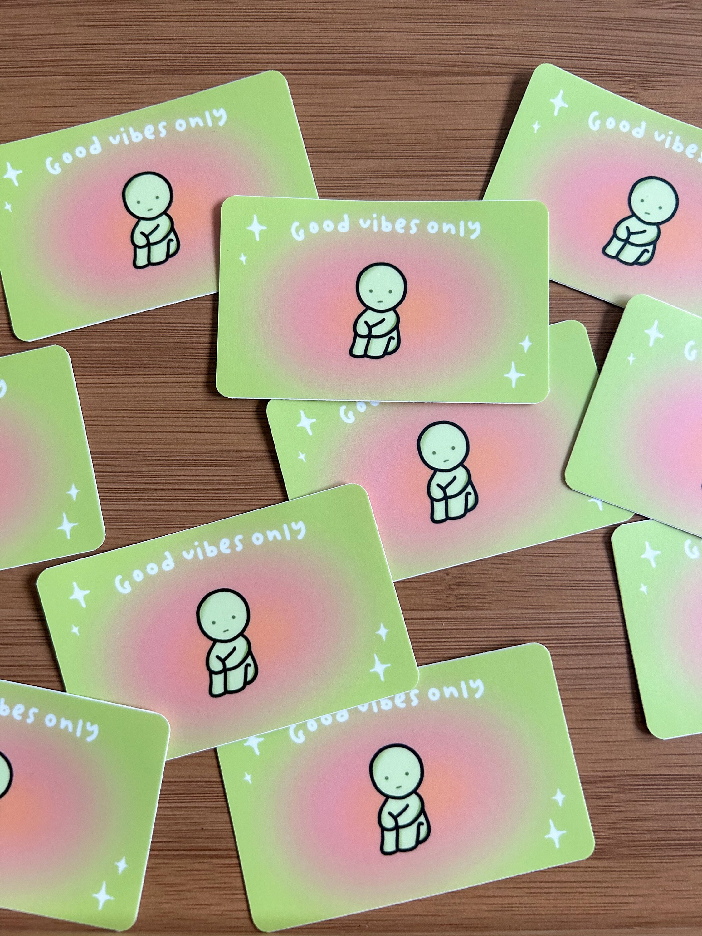 Smiski Vinyl Card Sticker Waterproof & Scratch Proof Card - Etsy