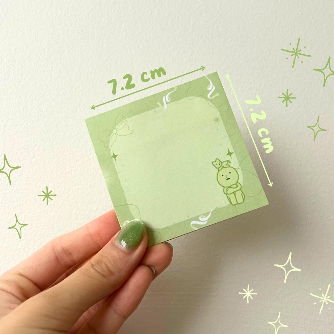 Smiski Cat Post-it Sticky Notes | Cute Stationary for School, Office ...