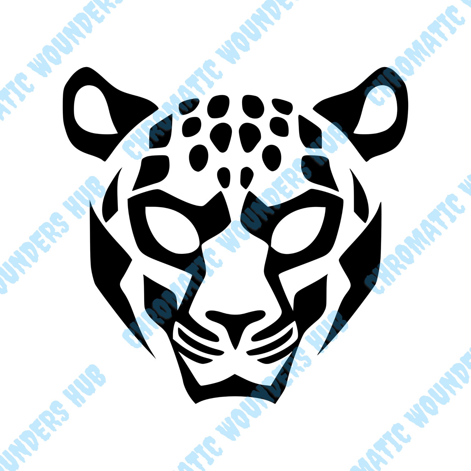 Cheetah Symbol Clipart, Digital Art, Svg, Png, Jpg, Eps, Pdf, Black and ...