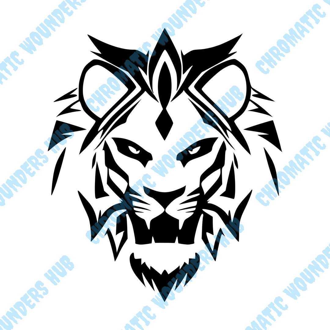 Lion Symbol Clipart, Digital Art, Svg, Png, Jpg, Eps, Pdf, Black and ...