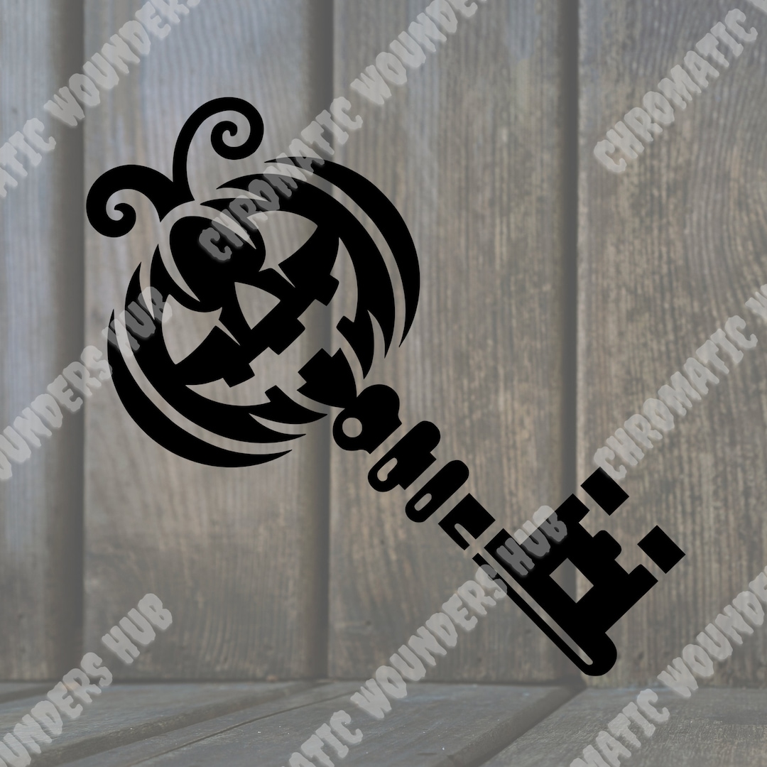 Pumpkin Key Clipart, Digital Art, Svg, Png, Jpg, Eps, Pdf, Black and ...