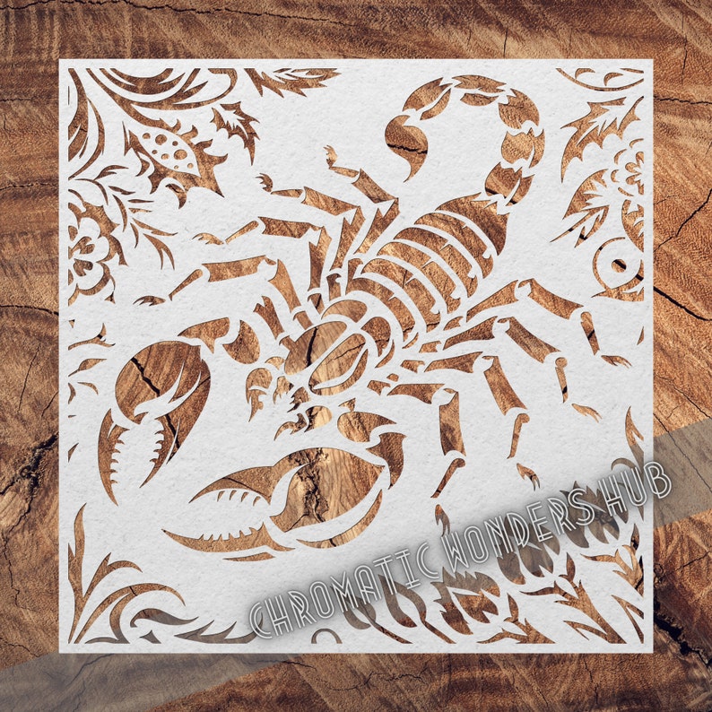 Scorpion - Papercut Template, Black & White Clipart, Digital Art, Svg ...