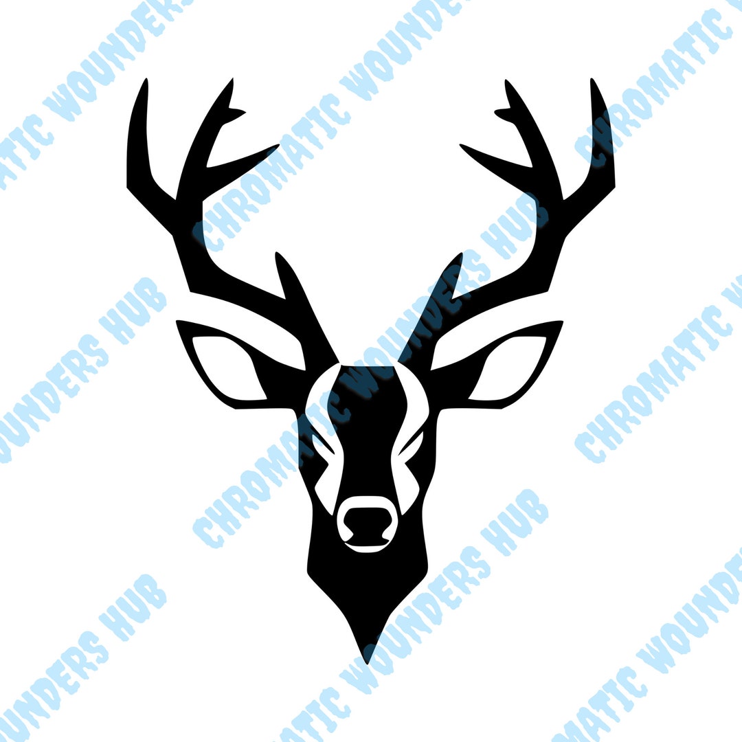 Stag Symbol Clipart, Digital Art, Svg, Png, Jpg, Eps, Pdf, Black and ...
