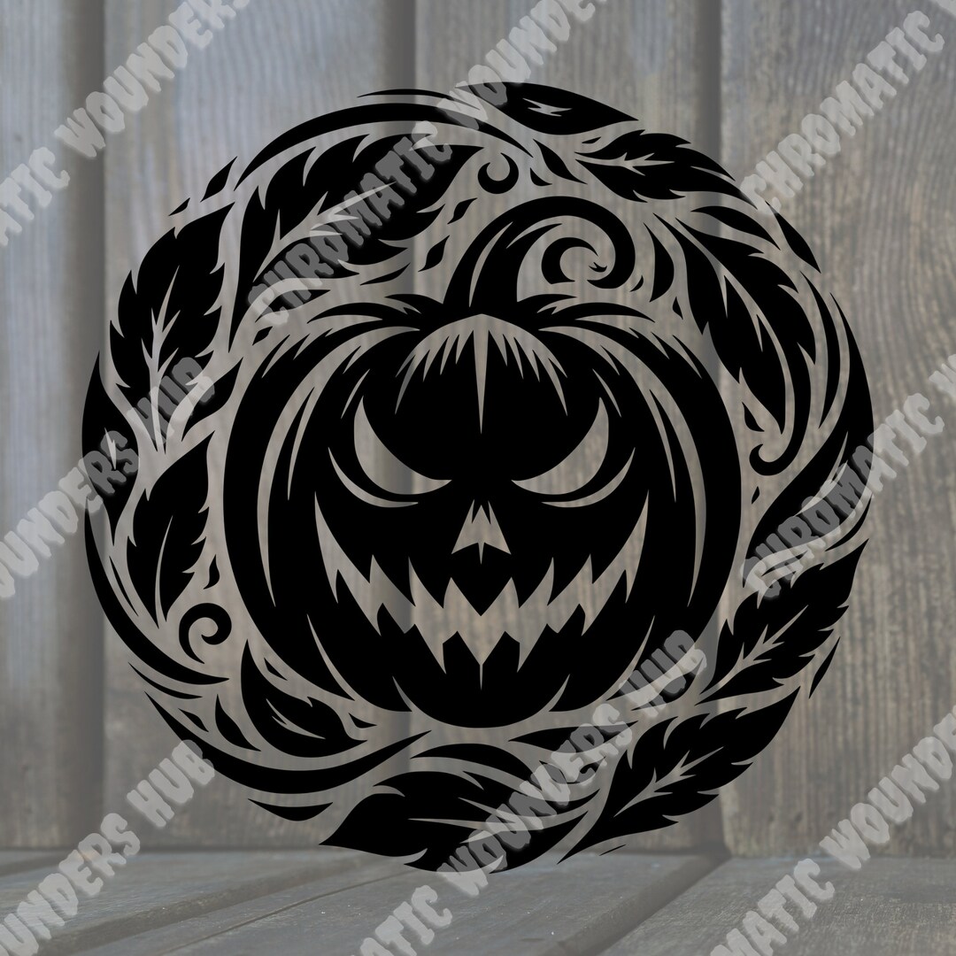 Jack-o'-lantern Clipart, Digital Art, Svg, Png, Jpg, Eps, Pdf, Black ...
