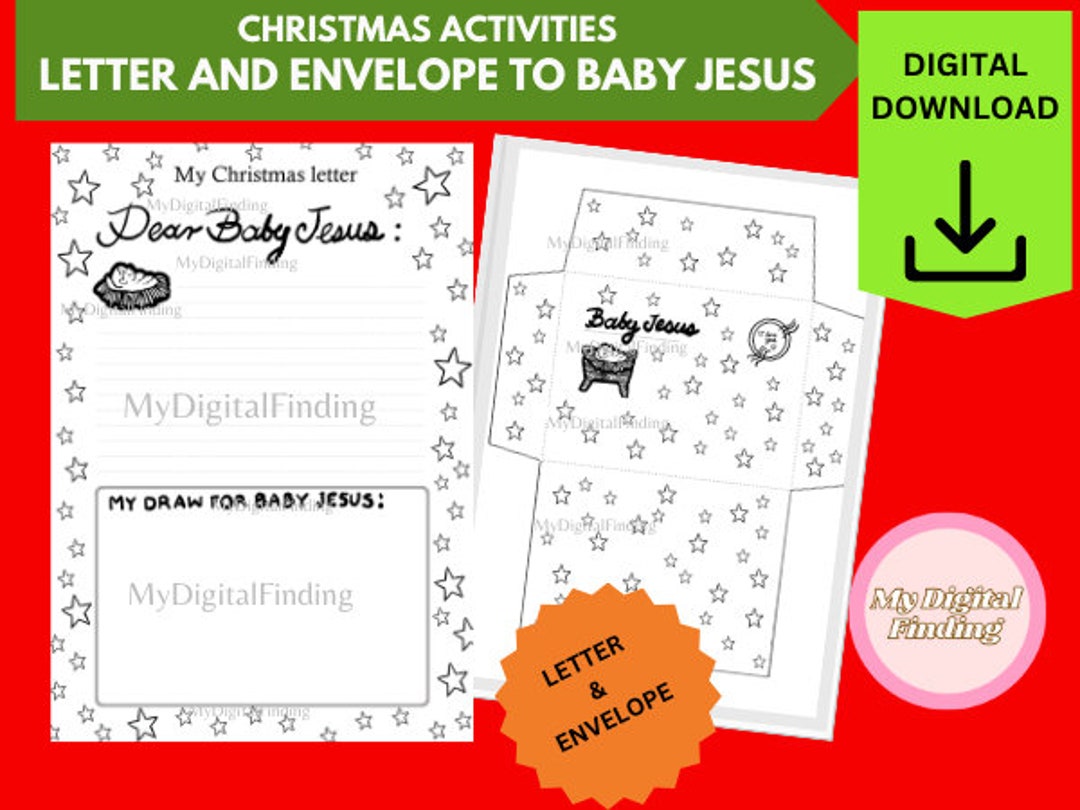 Letter to Baby Jesus Christmas Activities Christmas - Etsy