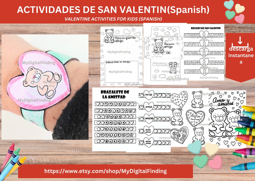 San Valentin Valentine's Day Activities spanish Dia Del Amor Y La ...