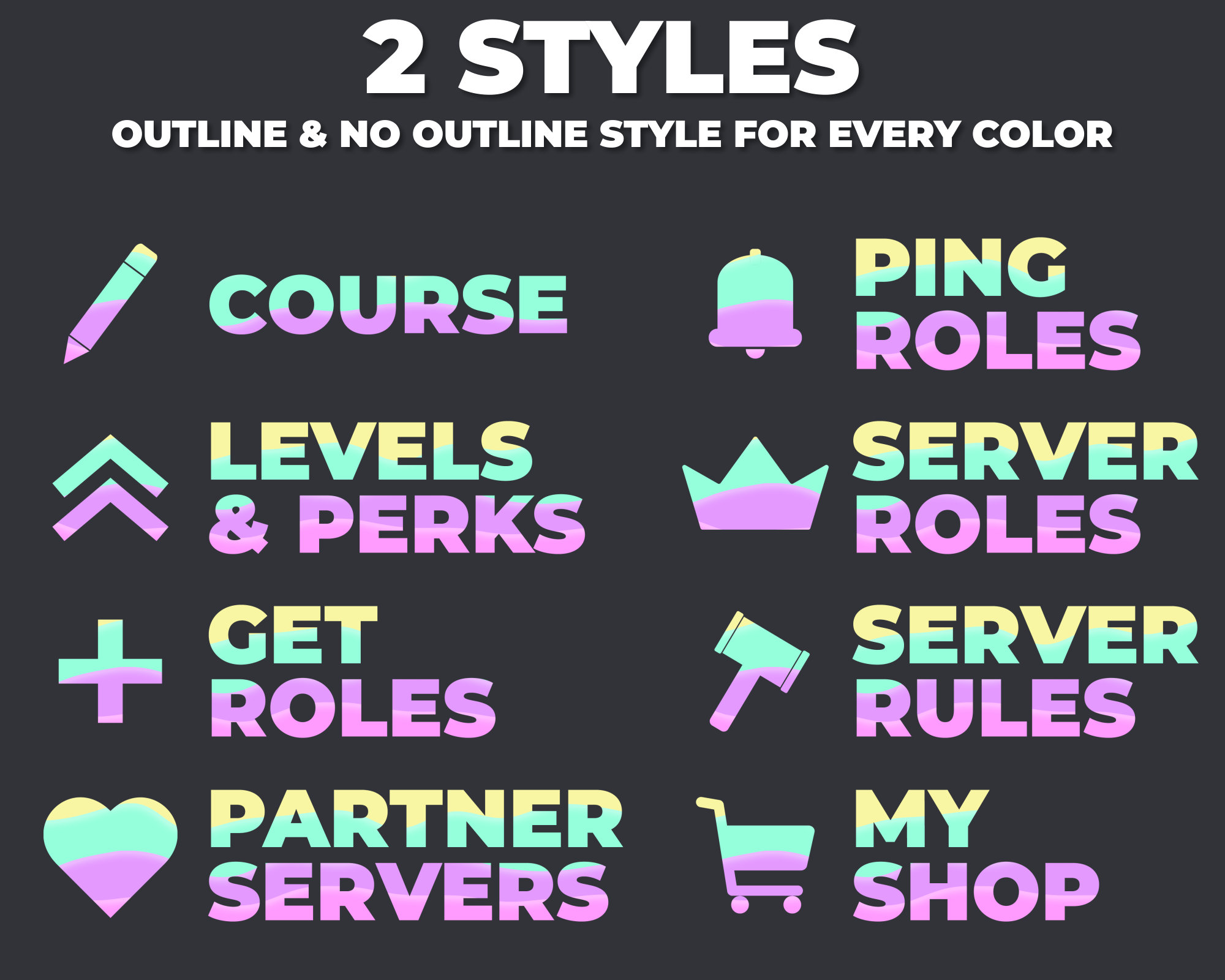 Discord Channel Headers - Icon Pastel Aesthetic Discord Channel Banners ...