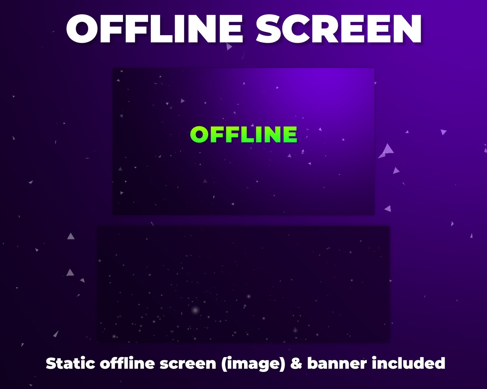 Animated Purple and Green Stream Package Twitch, Youtube, Overlay Pack ...