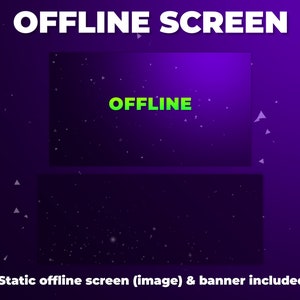 Animated Purple and Green Stream Package - Twitch, Youtube, Overlay ...
