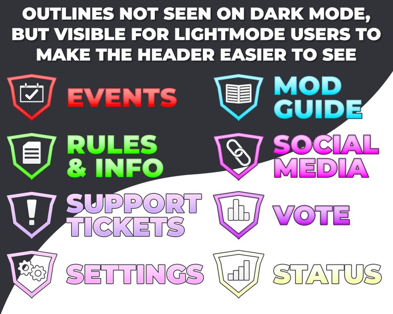 Discord Channel Headers - Shield Aesthetic Discord Channel Banners ...