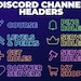 Neon Discord Channel Headers - Discord Channel Banners With Icons ...