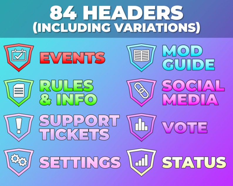 Discord Channel Headers - Shield Aesthetic Discord Channel Banners ...