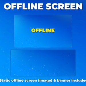 Animated Blue and Yellow Stream Screens - Be Right Back, Stream ...