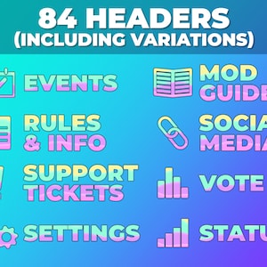Discord Channel Headers - Icon Pastel Aesthetic Discord Channel Banners ...