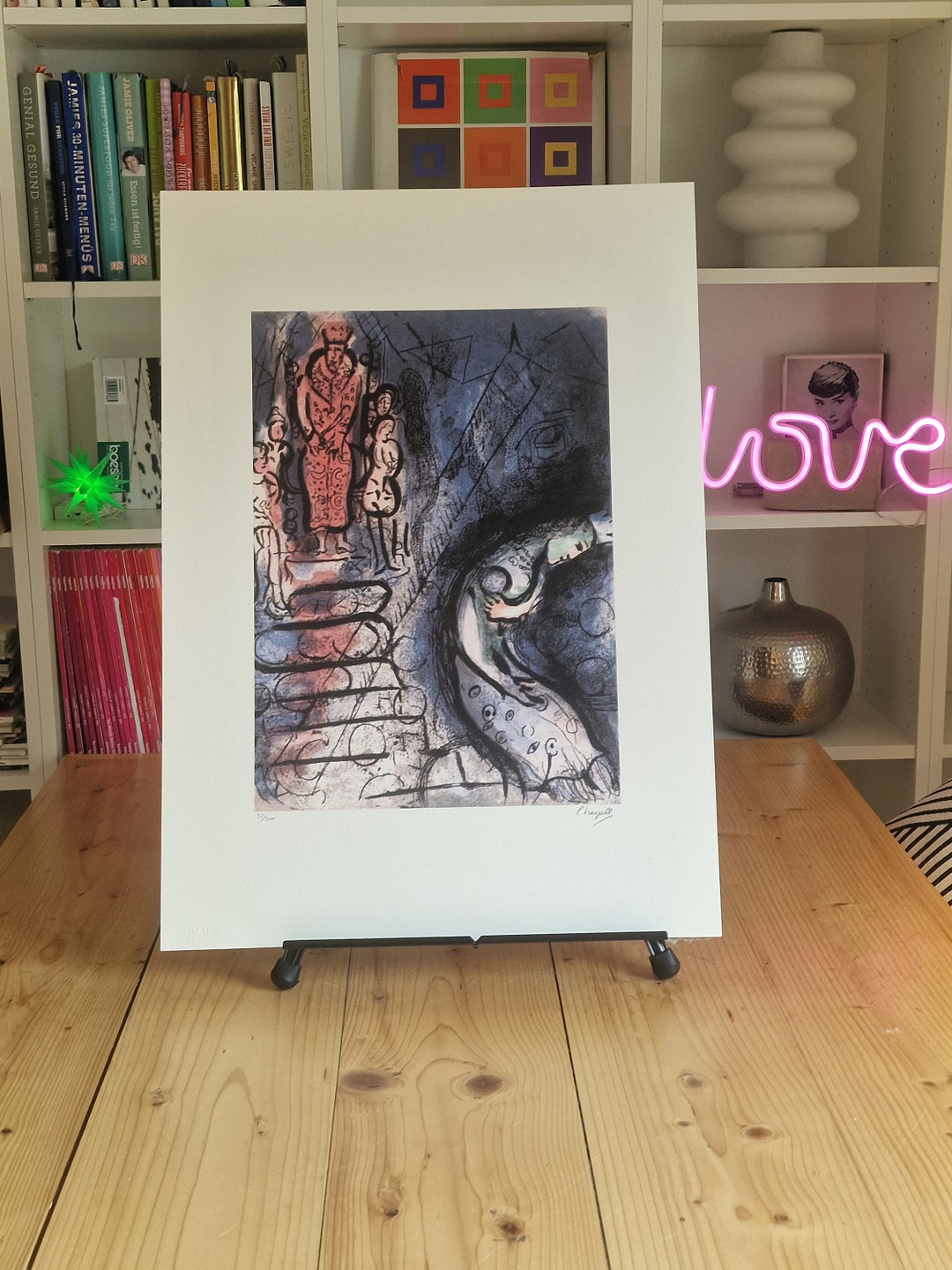 Marc Chagall ahasuerus Hunting Vashti Lithograph 70 X 50 Cm Limited ...