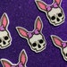5pc Goth Easter, Punk Rock, R.I.P. Rabbit, Planar Flatback, Resin ...