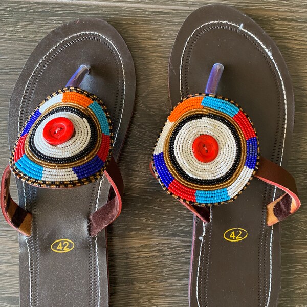 Beaded Sandals - Etsy