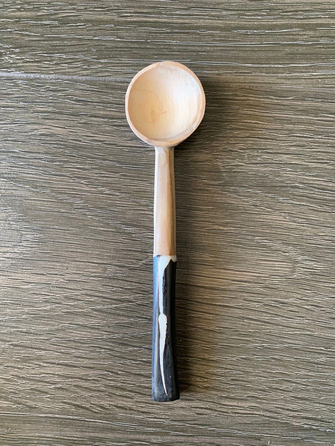 Hand Carved Wooden Spoon Cow Bone Handle Made in Kenya - Etsy