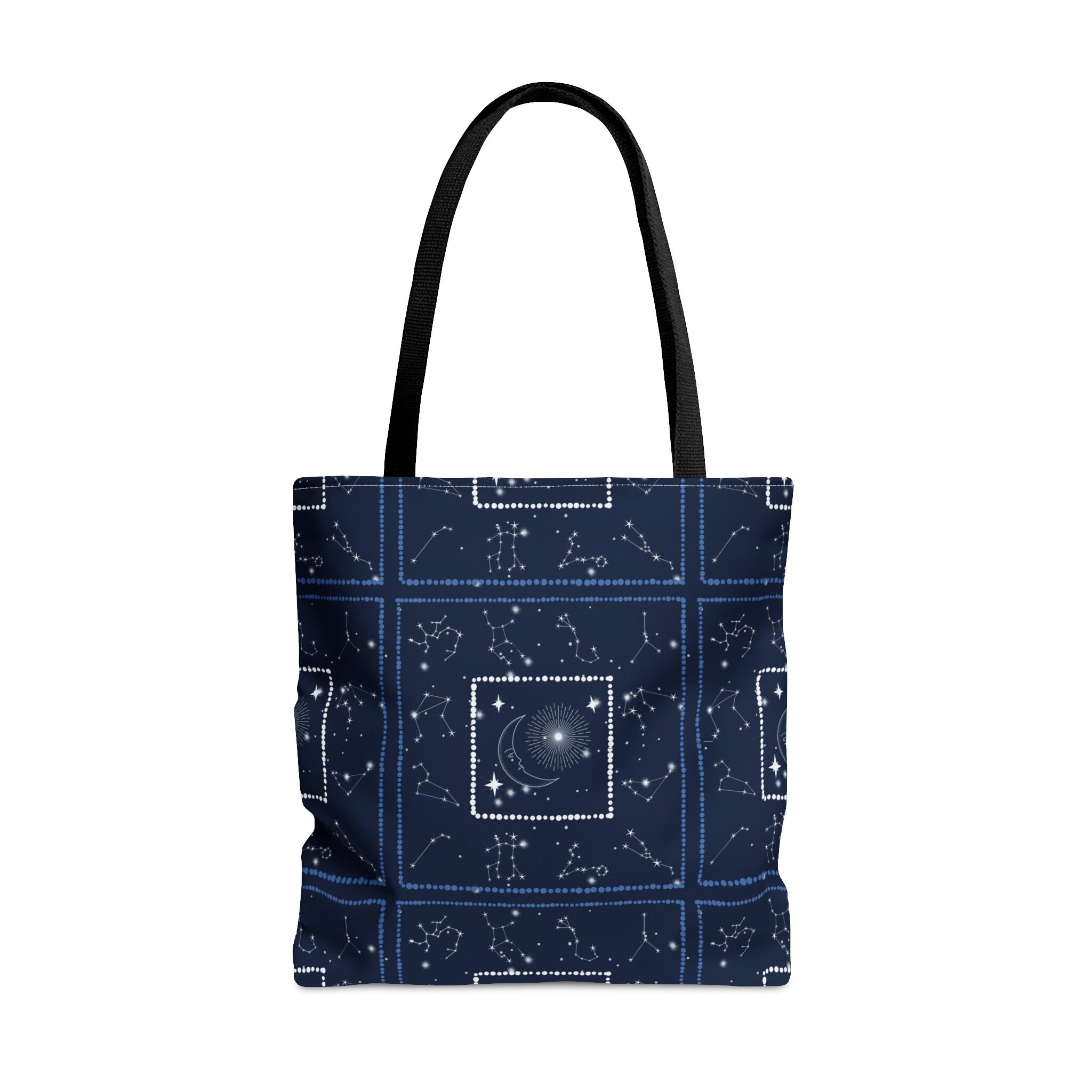 Zodiac Sign Tote Bag, Star Constellations Tote, Sun, Moon and Stars ...
