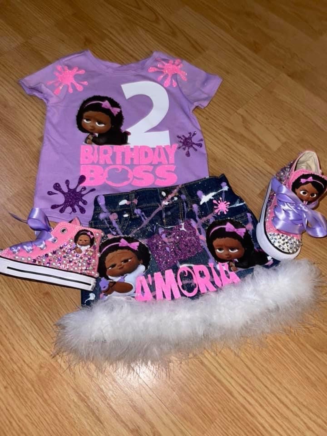 Boss Girl Baby Birthday Skirt Outfit Set Custom Outfit - Etsy