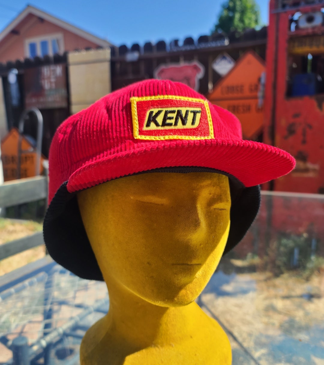 Vintage KENT Seed Company Corduroy Insulated Trucker Hat With Earflaps ...